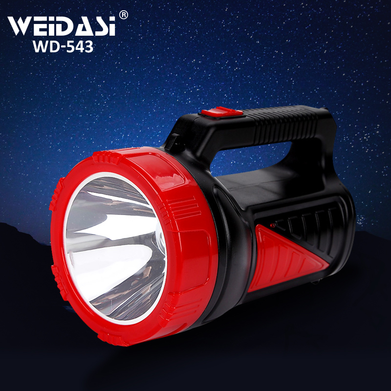 Long range outdoor lighting led powerful searchlight with rechargeable ...