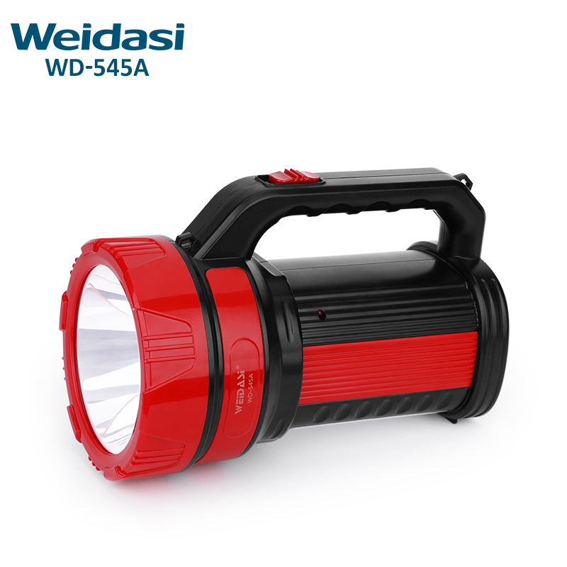 Outdoor working professional battery led handheld searchlight with side ...