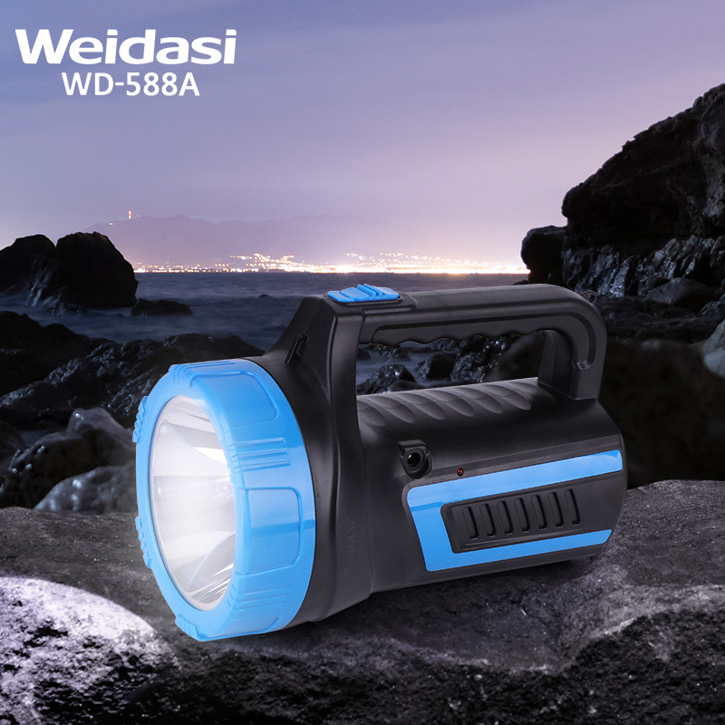 Hand Held LED Search Light Camping Lamp Portable LED Rechargeable ...